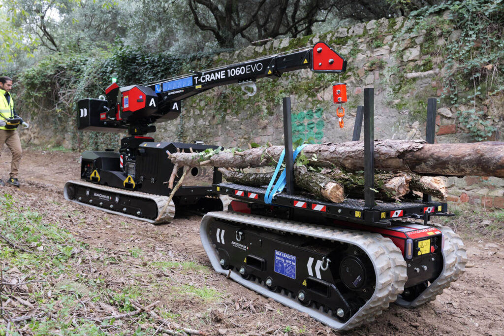 T-Crane 1060 RT Crawler Carrier — Monitor