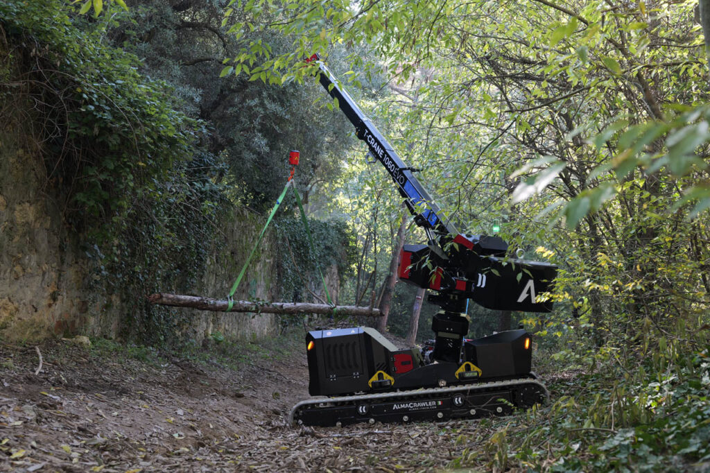 T-Crane 1060 RT Crawler Carrier — Monitor