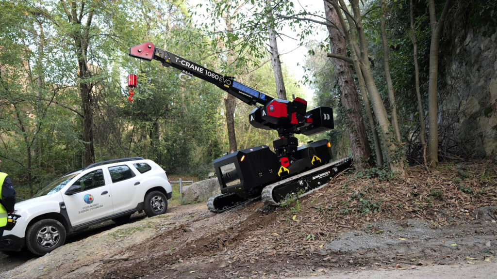 T-Crane 1060 RT Crawler Carrier — Monitor